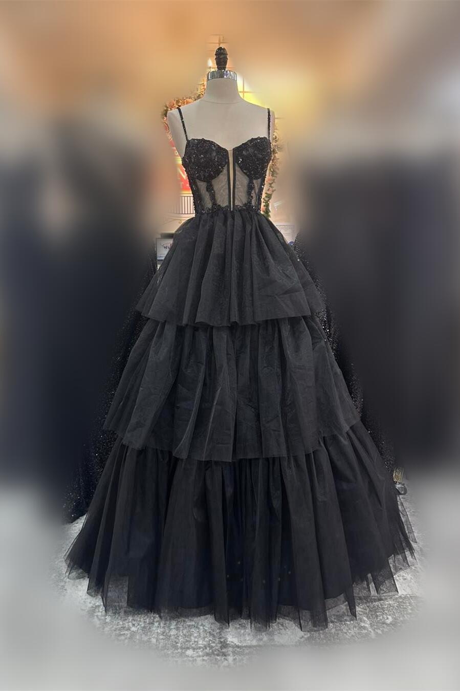 Pink Corset Tulle Ruffles A-line Formal Dress – Dressesforparty